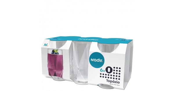 TOPAZIO COPO LONG DRINK 360 ML - JG C/ 06 PCS